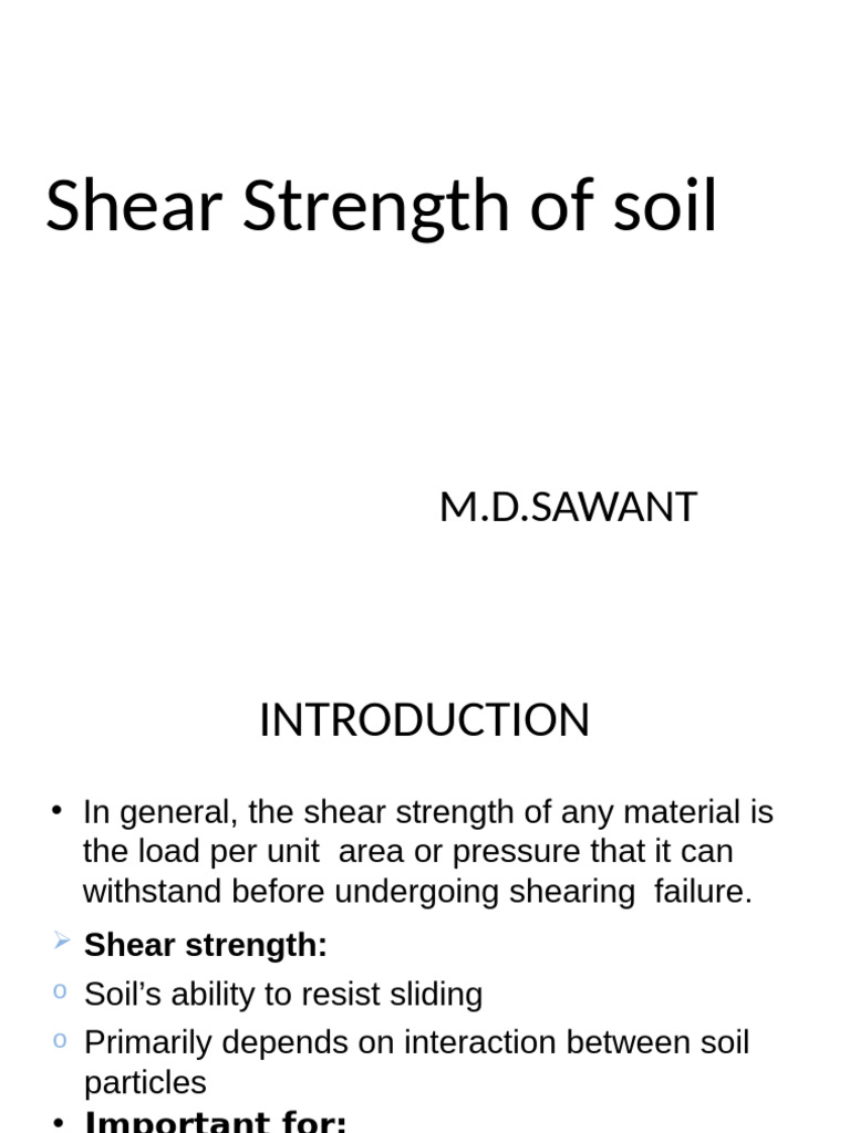 Shear Strength of Soil (2) | PDF | Strength Of Materials | Stress ...