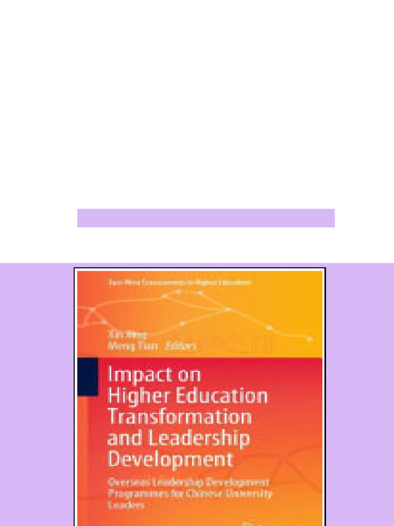 (Ebook) Impact on Higher Education Transformation and Leadership ...