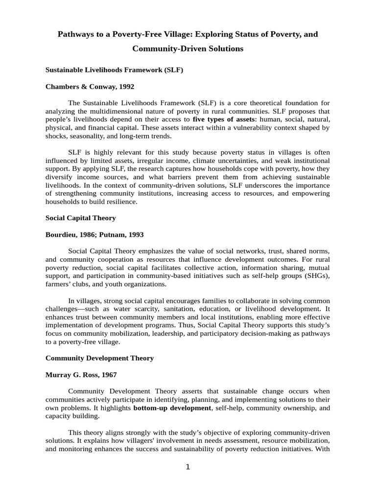 Sustainable Livelihoods Framework | PDF | Poverty | Poverty & Homelessness