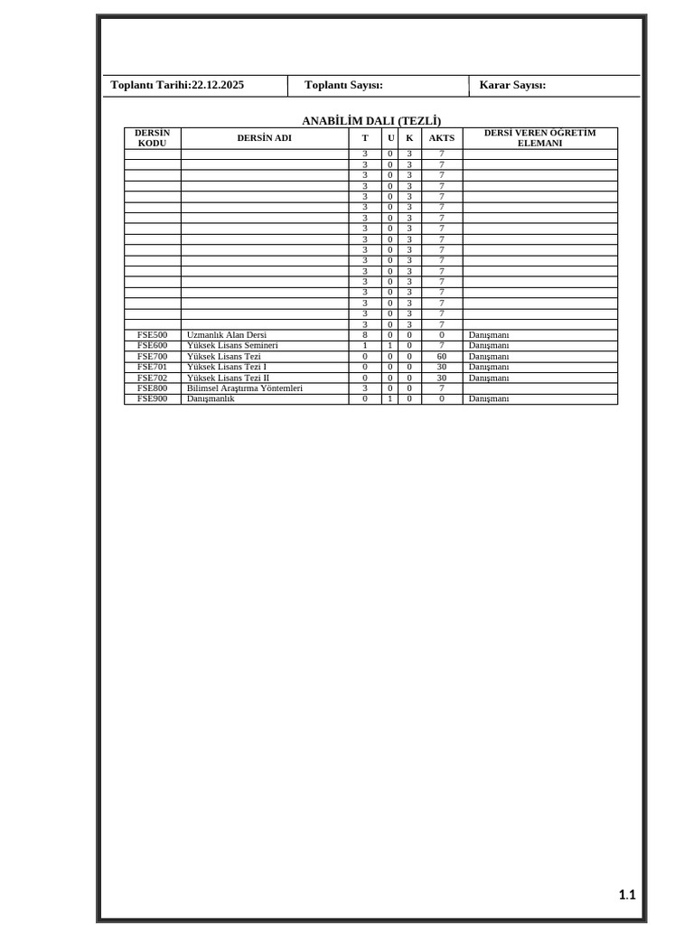 Ornek Sablon | PDF