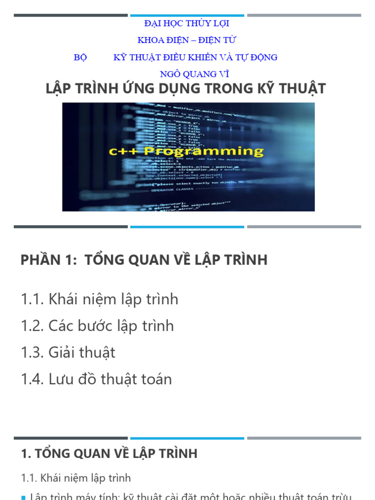 Lập Trình Ứng Dụng Trong Kỹ Thuật | PDF