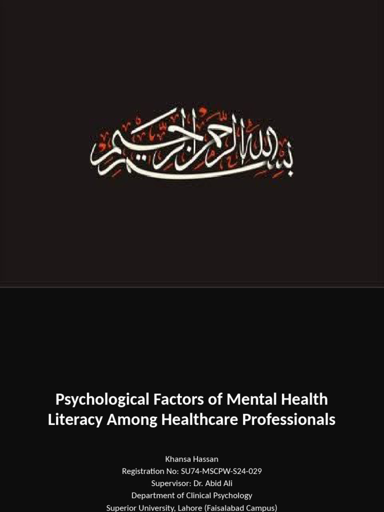 Defence Slides | PDF | Mental Health | Social Stigma