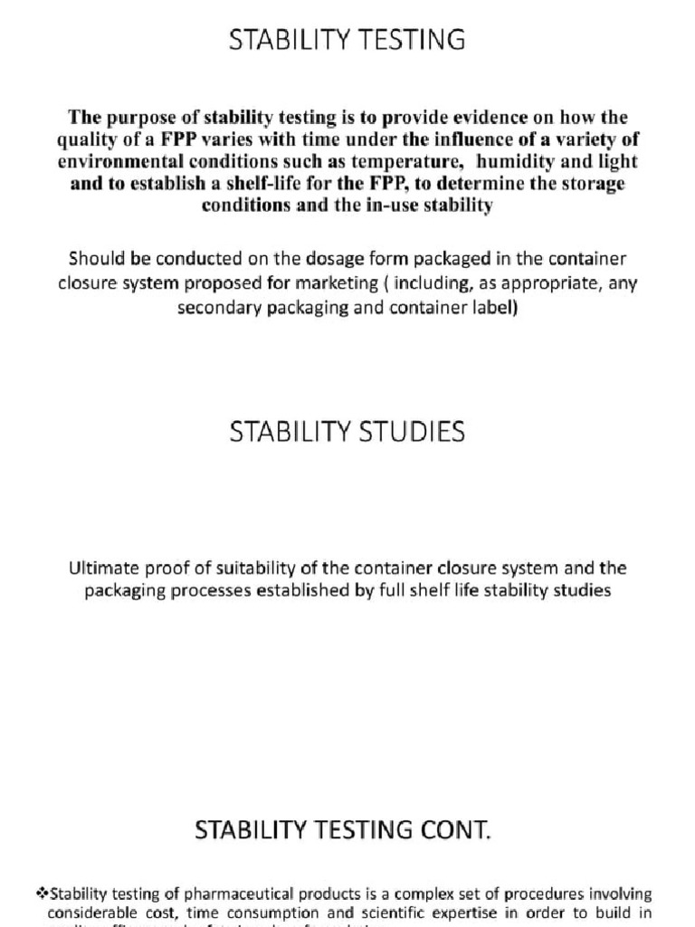 Stability Aspects For Packaging | PDF