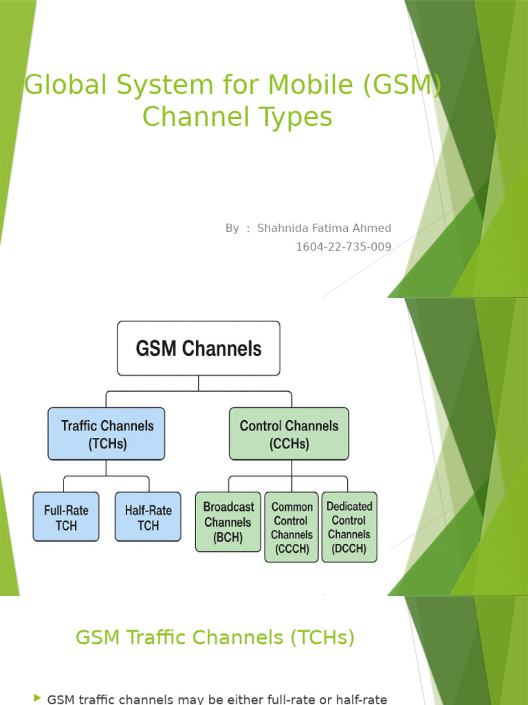 GSM Traffic and Control Channel Types | PDF | Wireless ...
