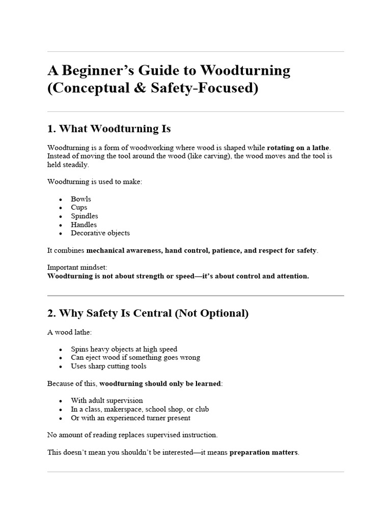 Woodturning Dos and Donts | PDF