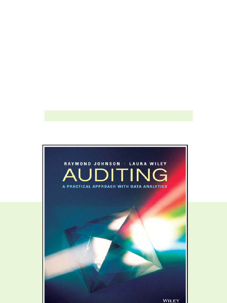 Auditing A Practical Approach With Data Analytics Raymond N Johnson ...