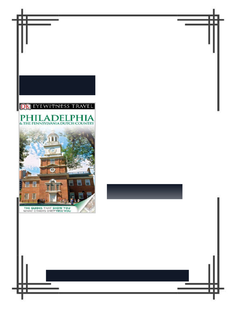 Philadelphia the Pennsylvania Dutch Country Eyewitness Travel Guides ...