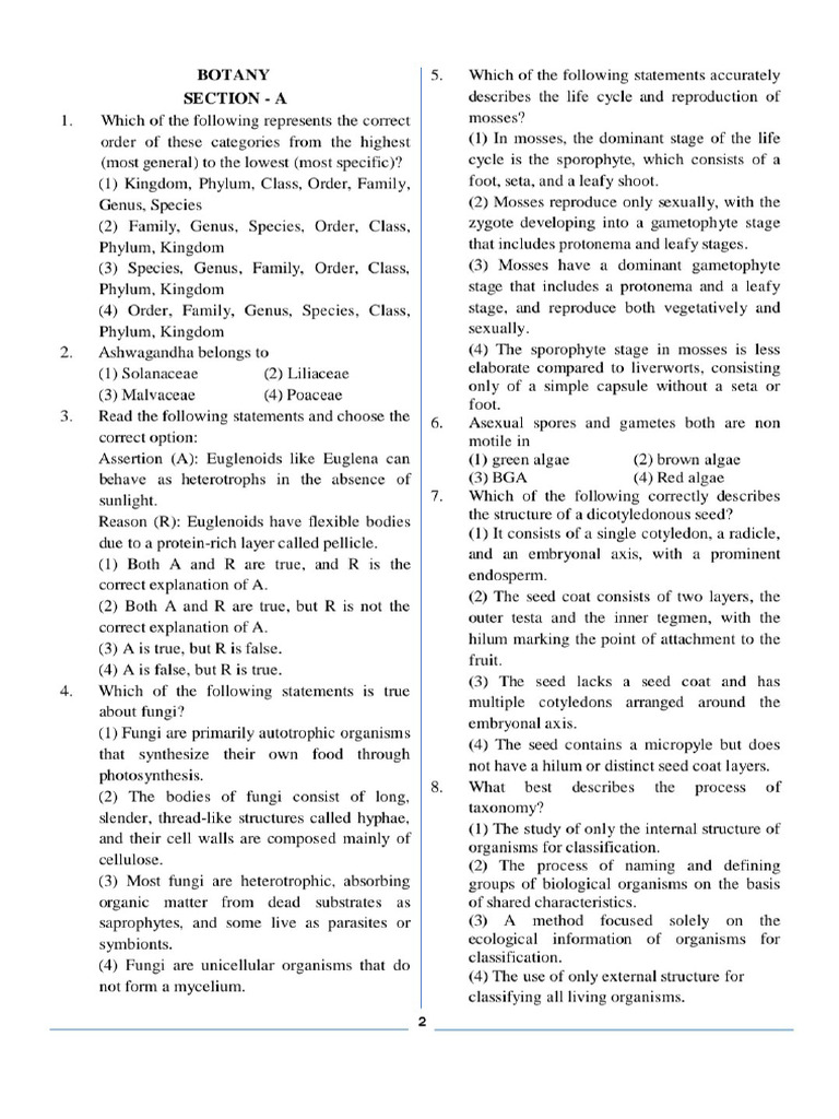 Botany GT2 | PDF