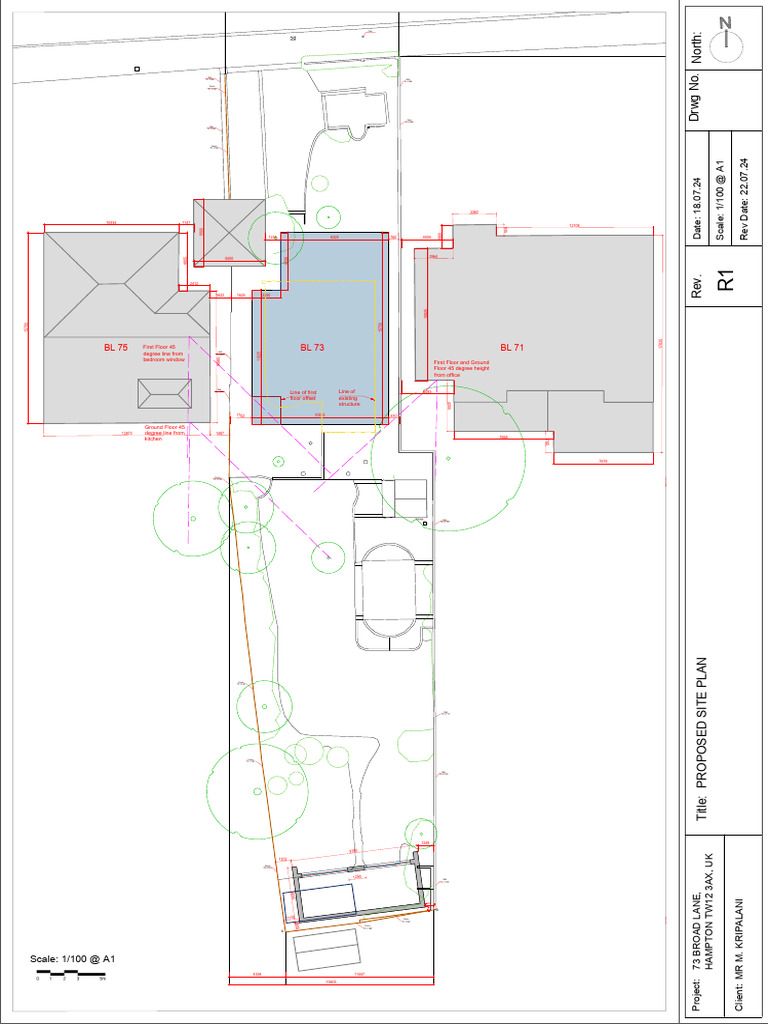 Proposed Site Plan for 73 Broad Lane | PDF