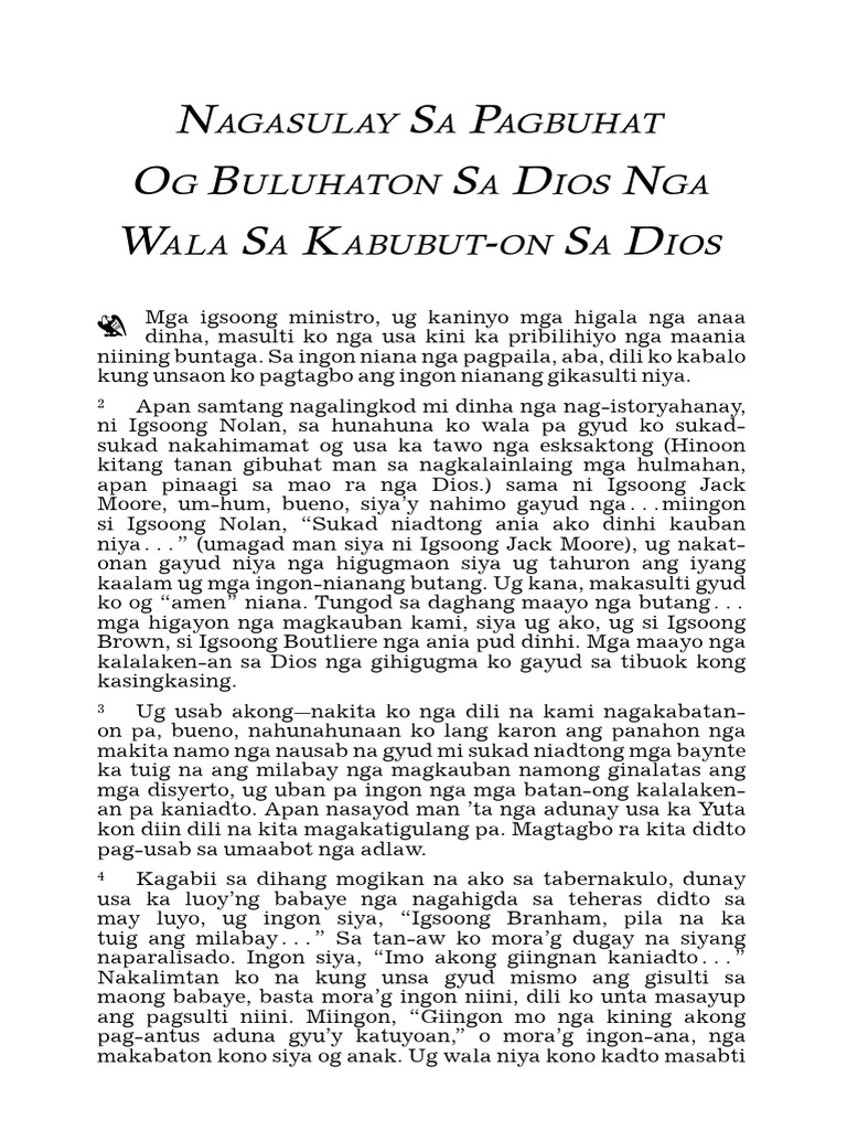 CEB65-1127B Trying to Do God a Service Without It Being Gods Will VGR | PDF