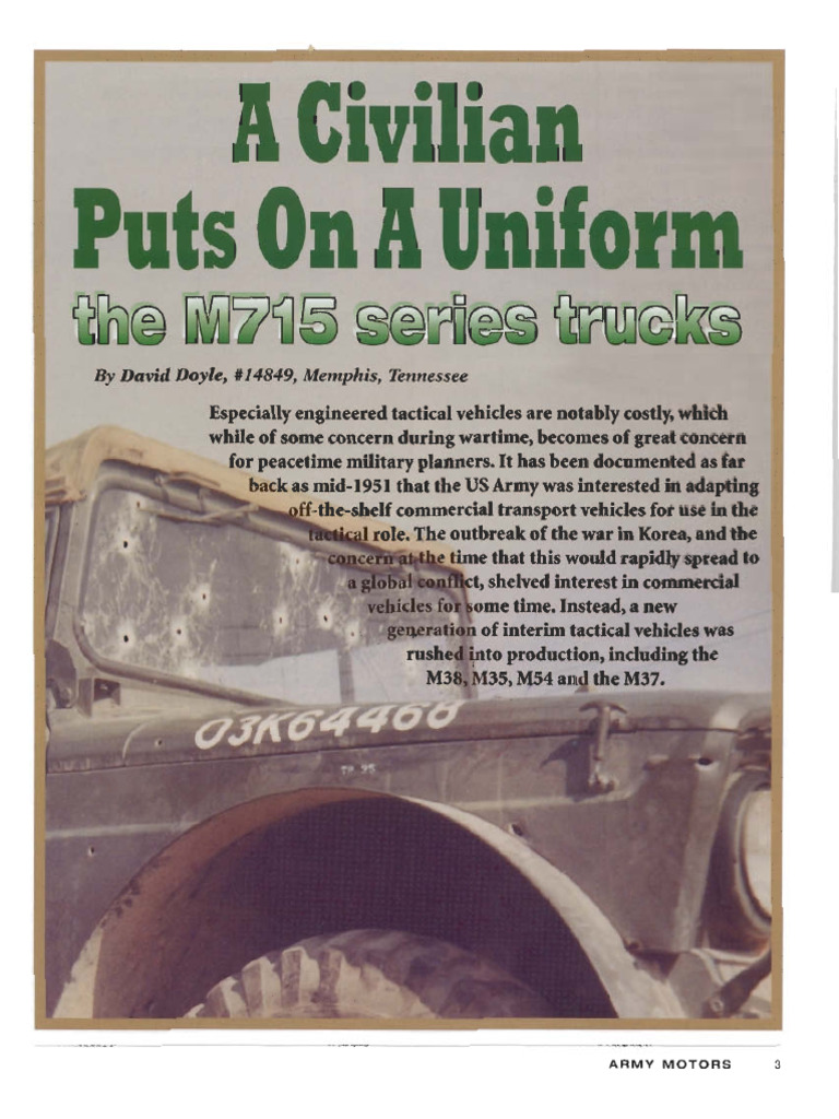 m 715 Army Motors | PDF