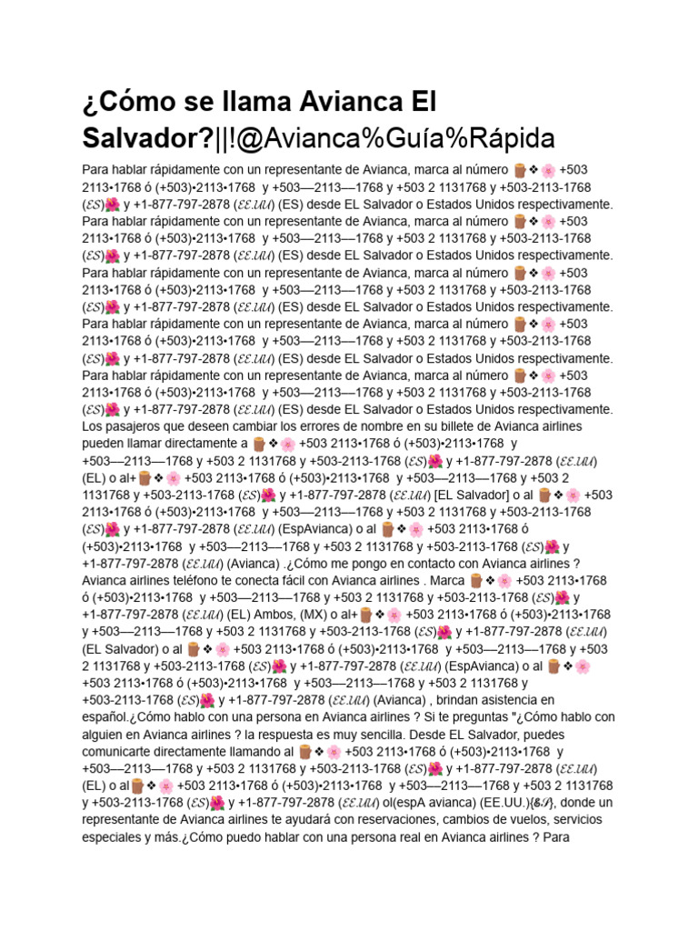 Como Comunicarse Cots Avianca | PDF | Chat en linea | Industrias de ...