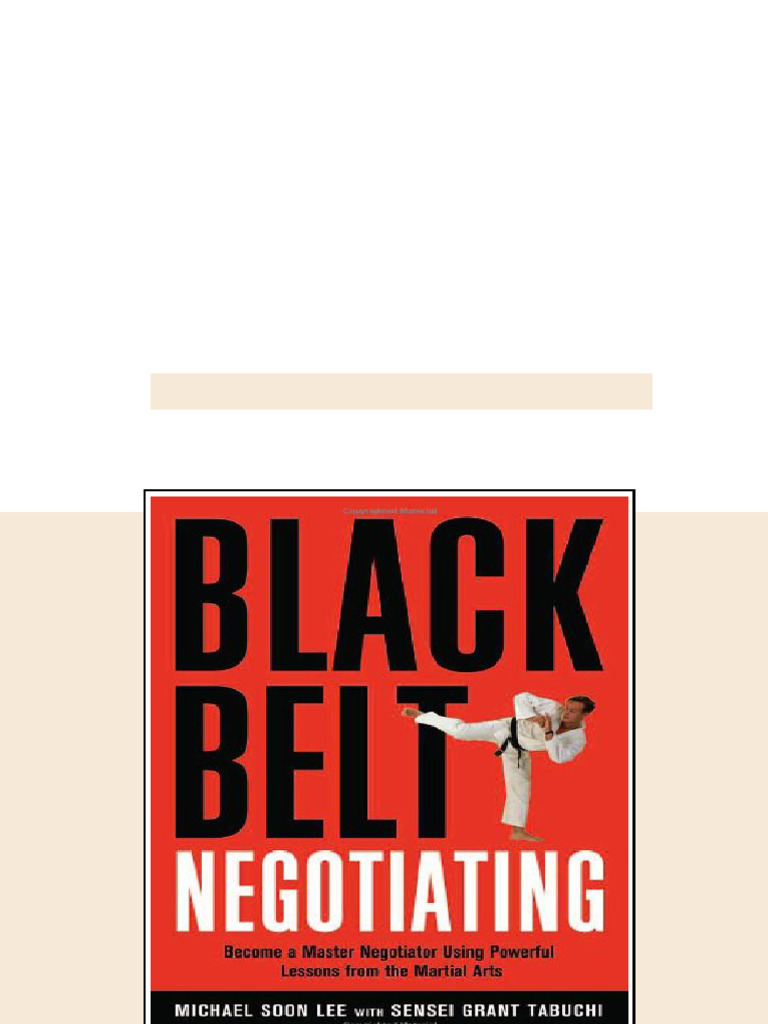 (Ebook) Black Belt Negotiating: Become a Master Negotiator Using ...