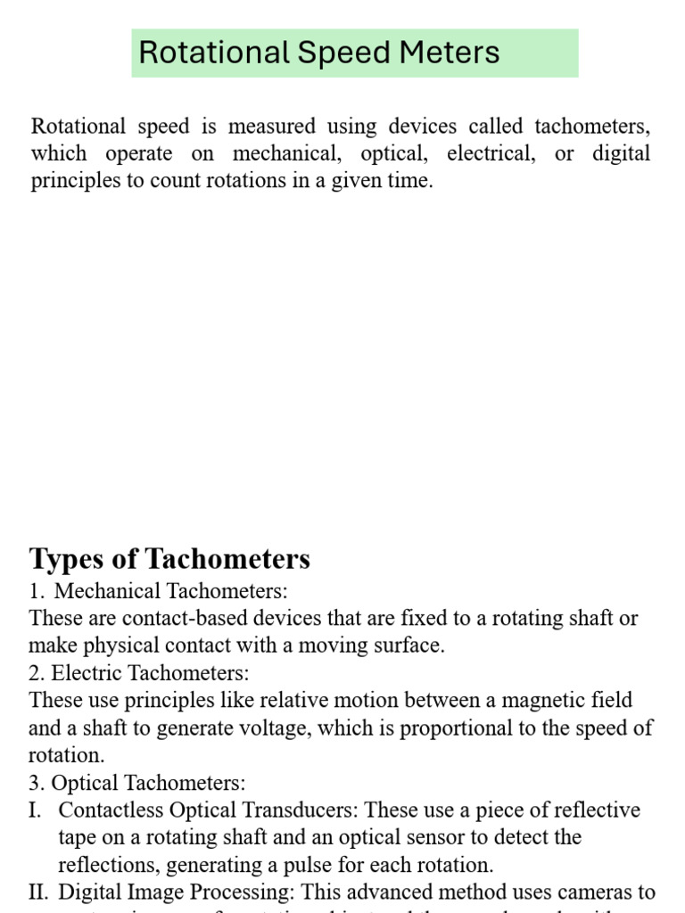 Tacho Meter | PDF