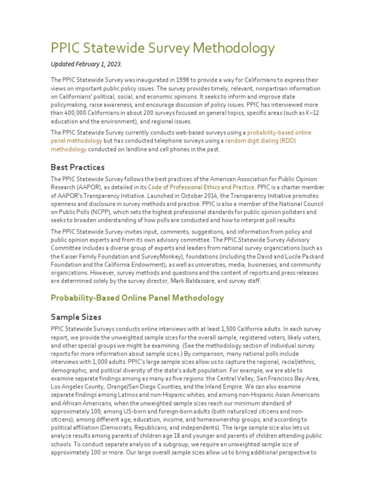 Survey Methodolog | PDF | Sampling (Statistics) | Survey Methodology