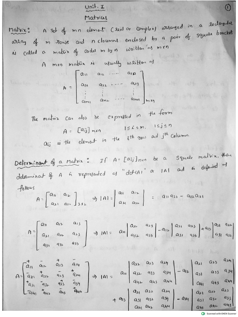 Rank of a Matrix & System of Equations | PDF