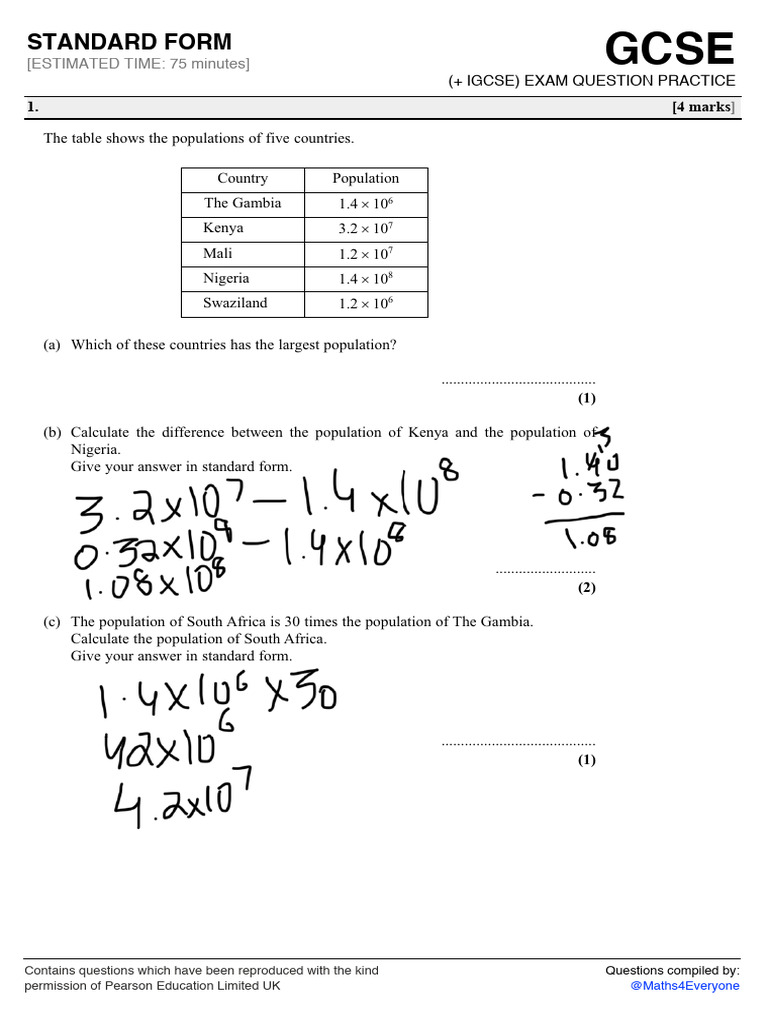 Standard Form | PDF | Planets | Saturn