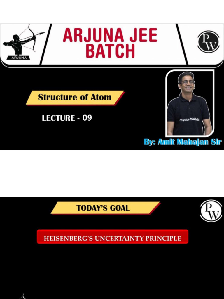 Atomic Structure 09 _ Class Notes | PDF