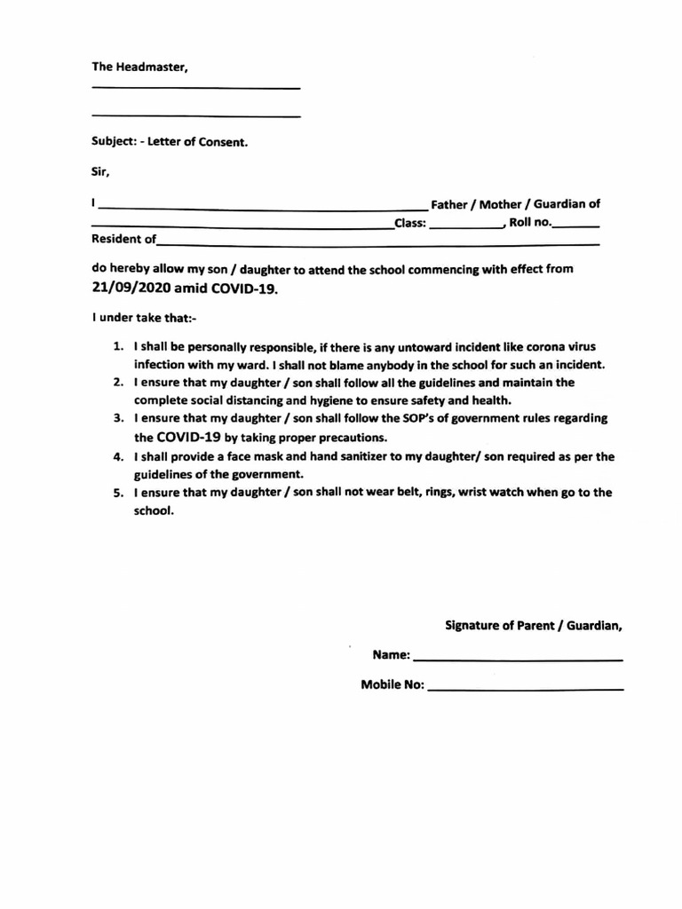 Consent Letter | PDF