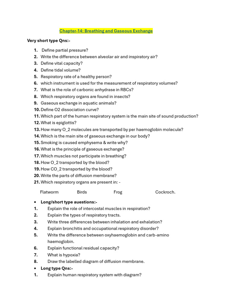 Chapt.14 Imp Qns. | PDF