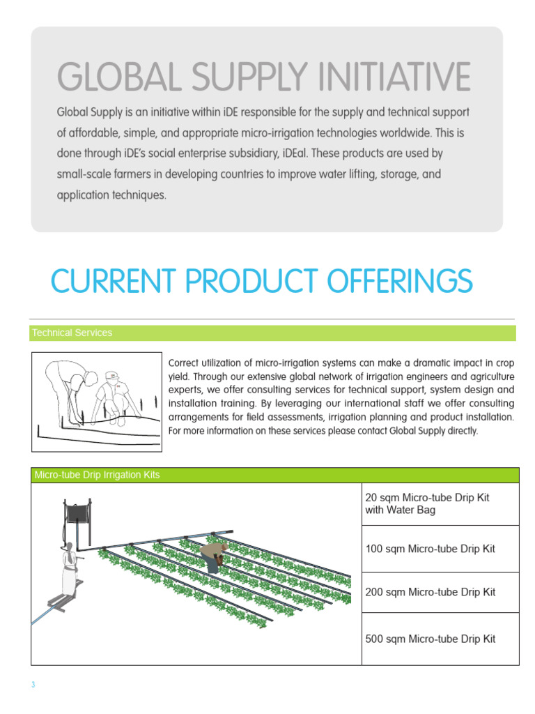Micro-Tube Drip Irrigation Kits Overview | PDF | Irrigation | Water ...