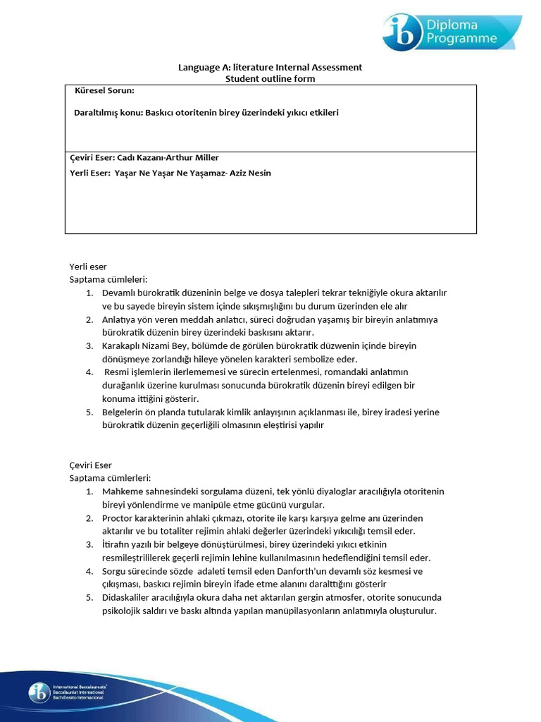 IA-Outline Form | PDF