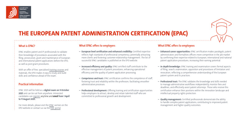 Flyer EPAC_2025 | PDF | Patent | Patent Application