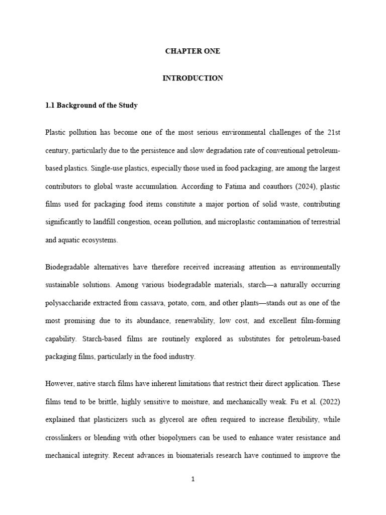 Lizzie Clare project pdf | PDF | Biodegradation | Biopolymer