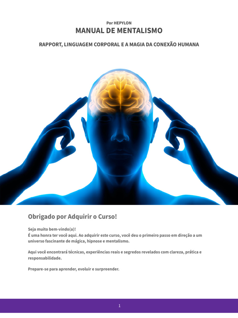 MANUAL+DE+MENTALISMO | PDF | Programação neurolinguística | Emoções