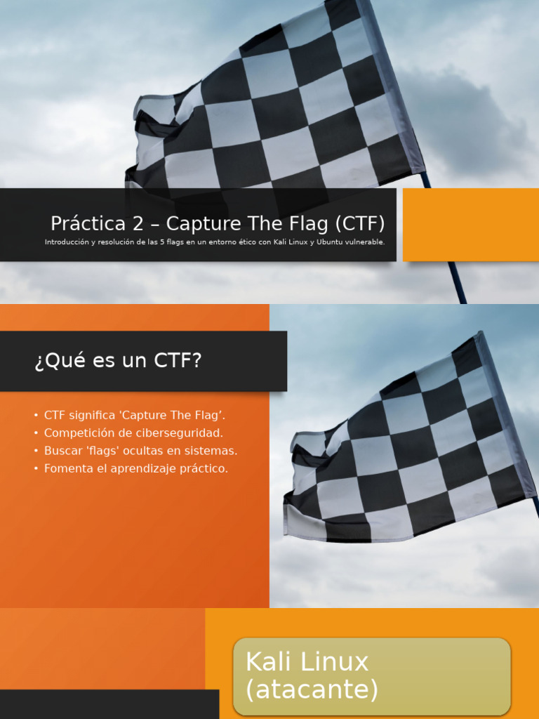 CTF: Resolución de 5 Flags en Kali Linux | PDF