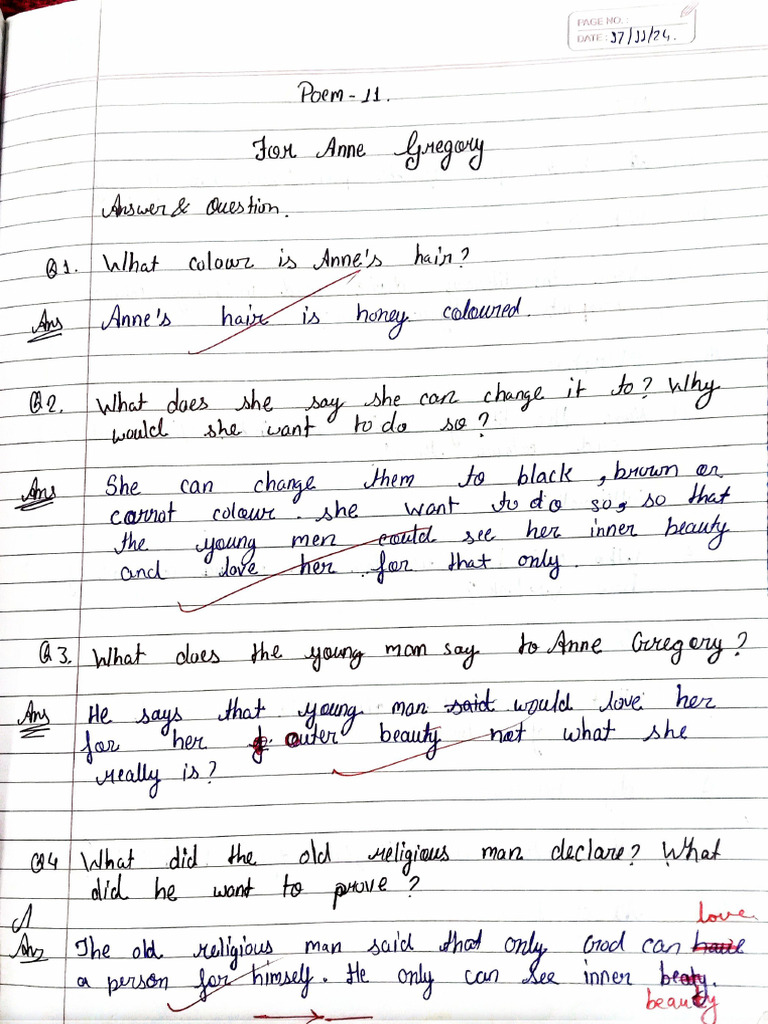 For Anne Gregory | PDF