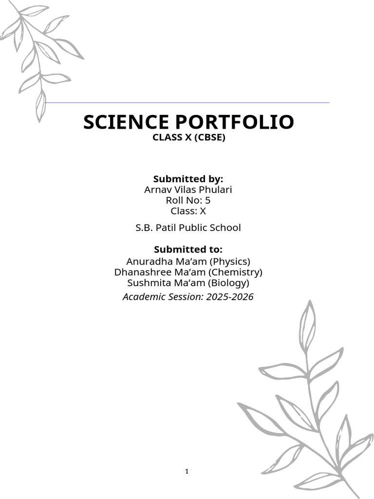 Science Portfolio NoPics | PDF | Heredity | Reproduction