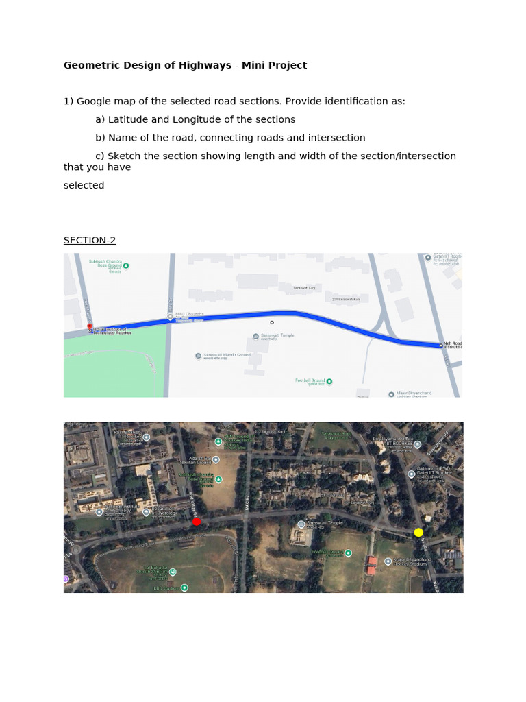 Highway Geometric Design Analysis Report | PDF | Road | Traffic
