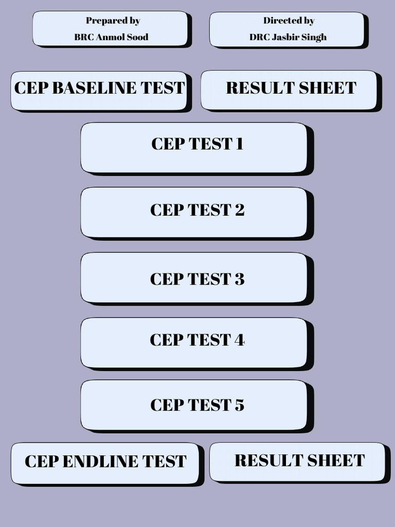 Cep Complete 5 Assignments Answer Key Result Sheet | PDF