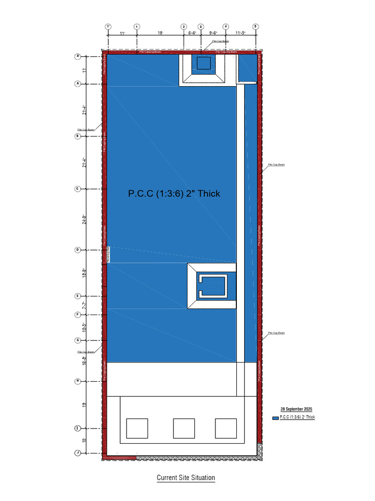 Retaining Wall and Pile Cap Beam Details | PDF