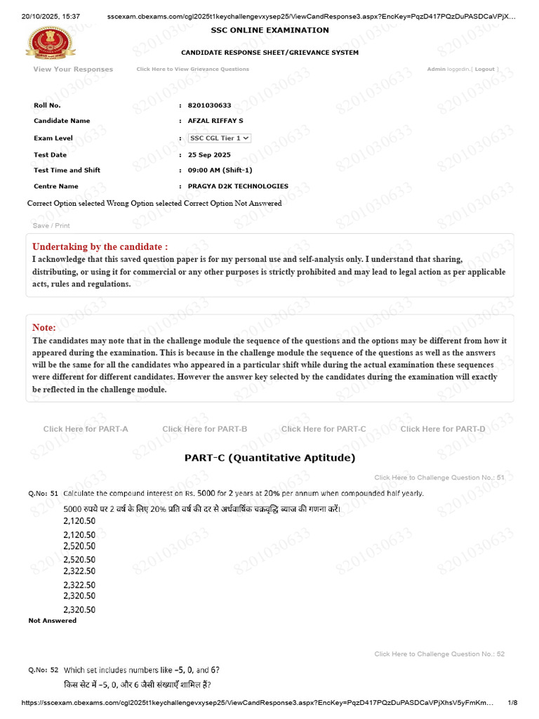 Ssc Cgl Aptitude | PDF | Data Collection | Schools