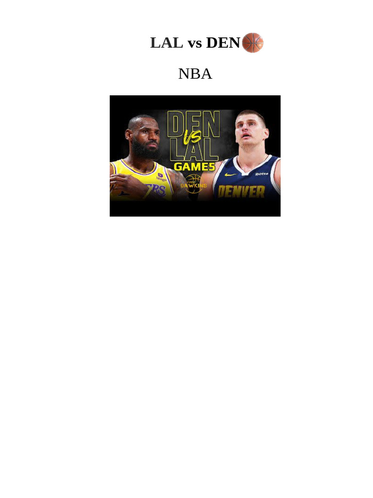 LAL Vs DEN | PDF
