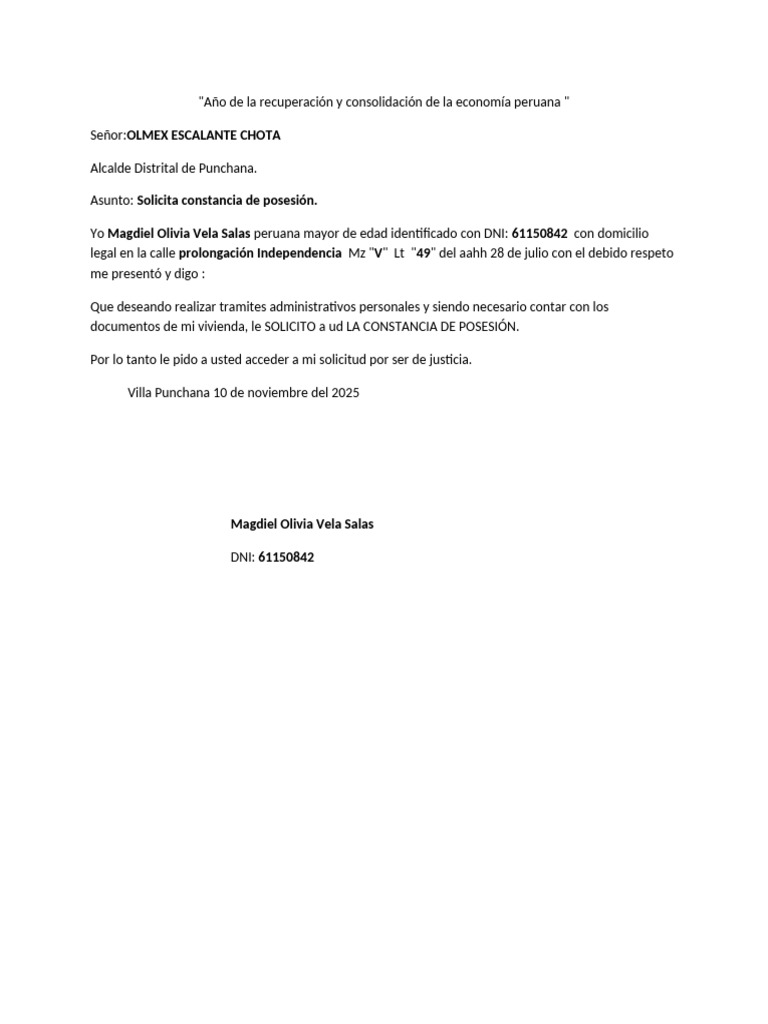 solicitud Magdiel | PDF