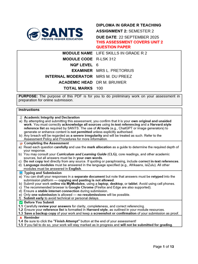 Assignment 2 PDF | PDF | Learning | Lesson Plan