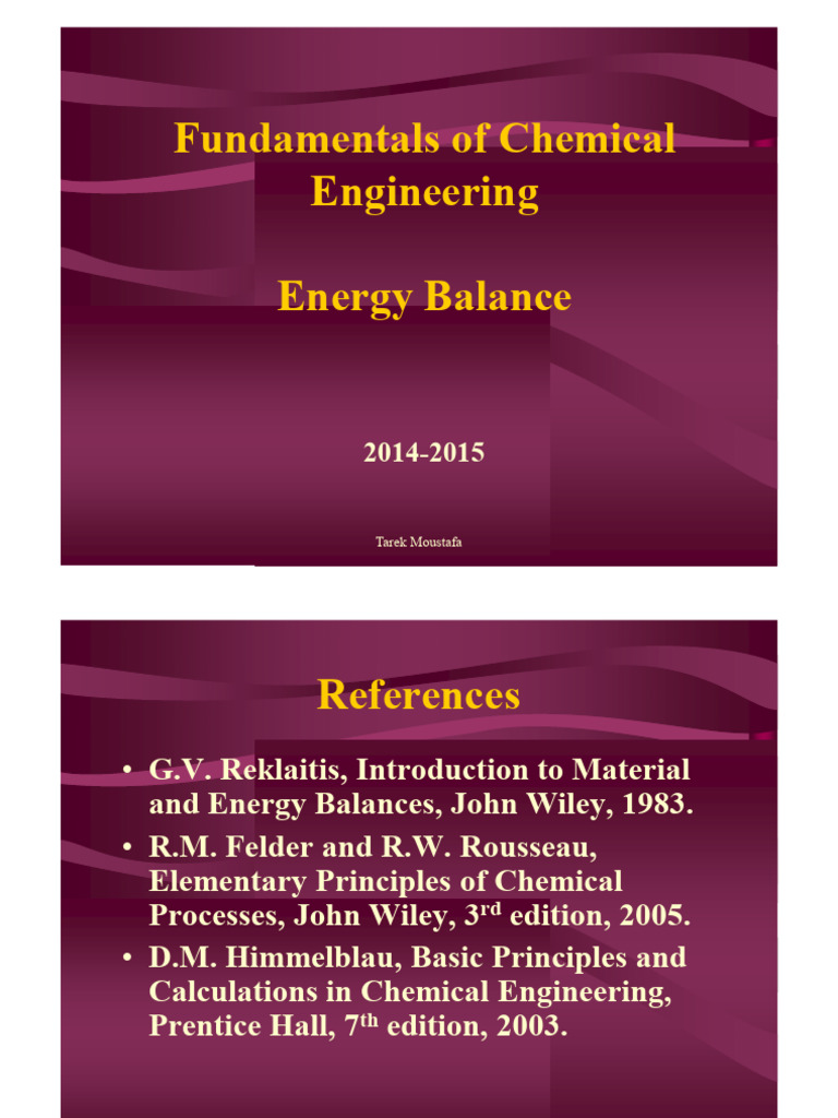 Energy Balance | PDF | Pressure | Heat