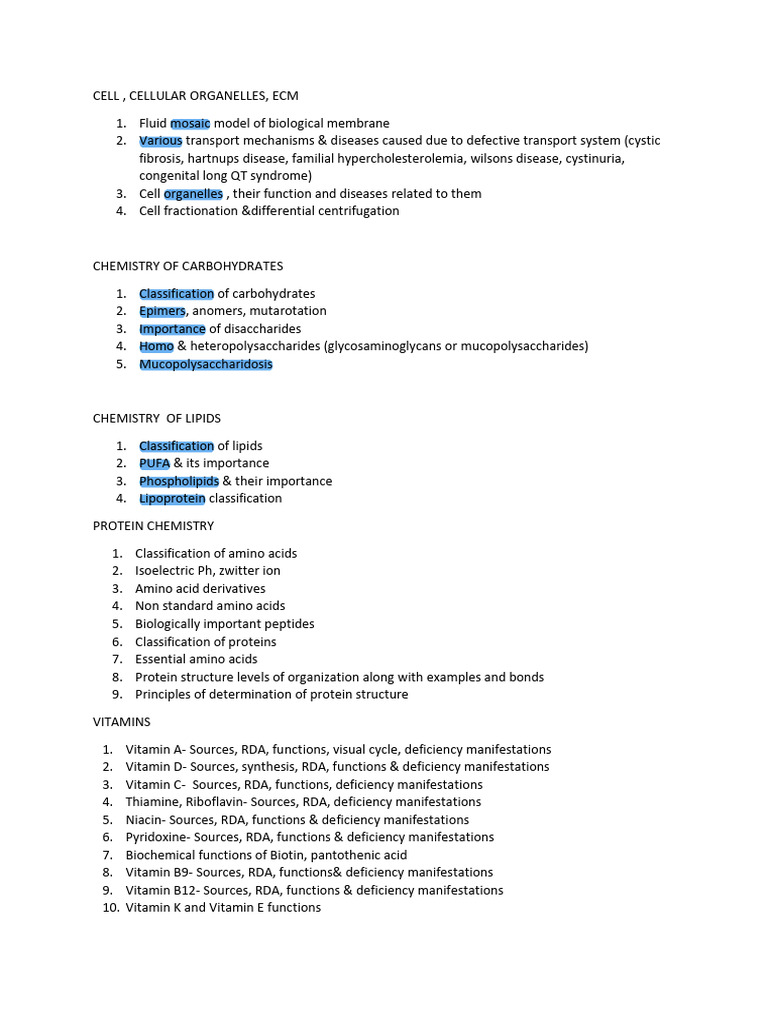 Cell Biology and Biochemistry Overview | PDF