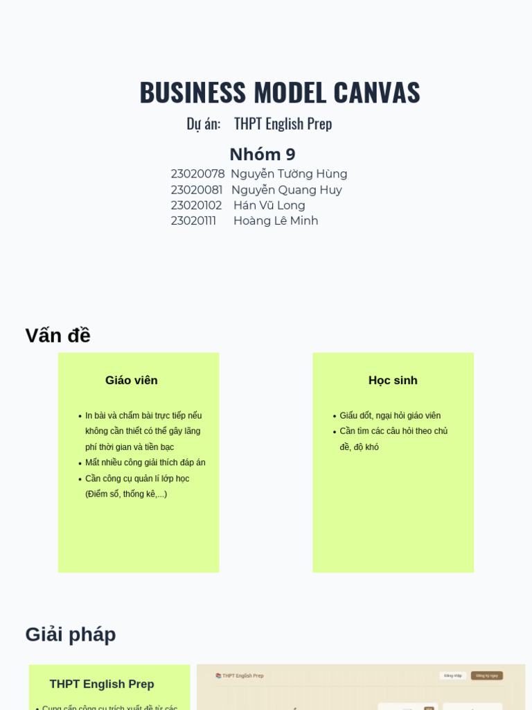 Business Model Canvas - AI EdTech.pptx | PDF