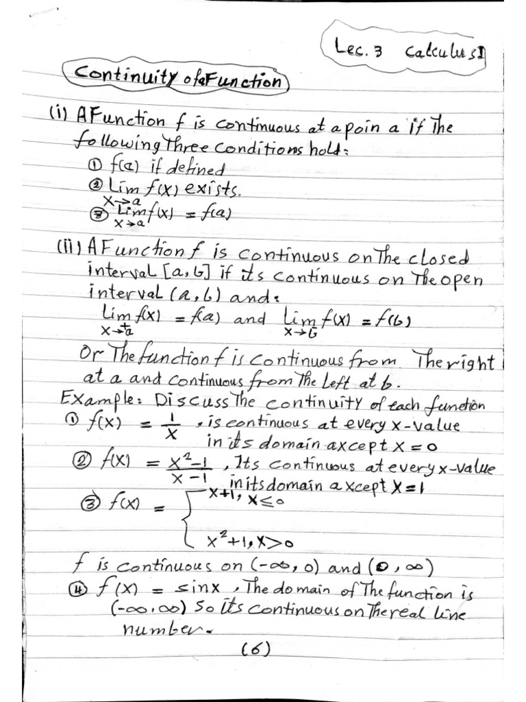 Calculus Lecture 3 | PDF