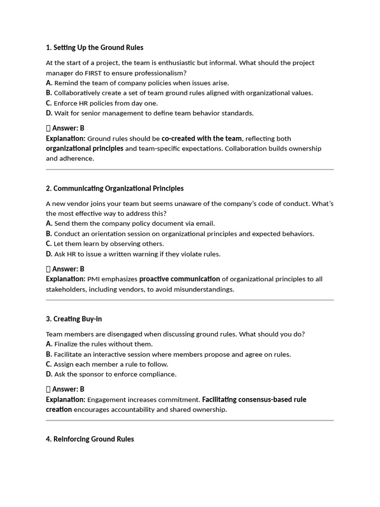 Task 12 - Define Team Ground Rules | PDF