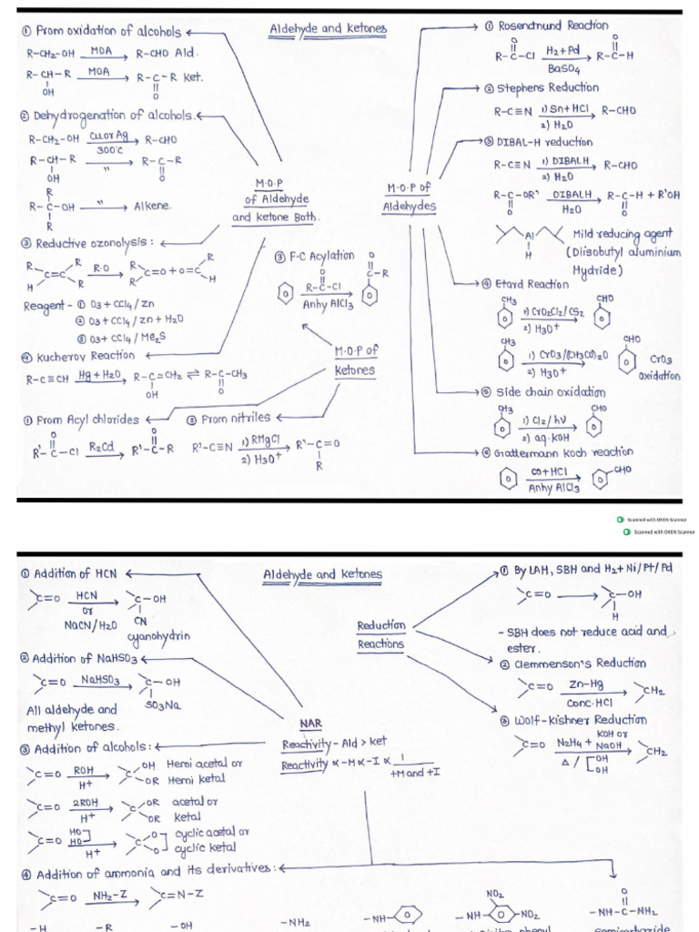Adehtde Ketones and Carboxylic Acids Flow Charts | PDF