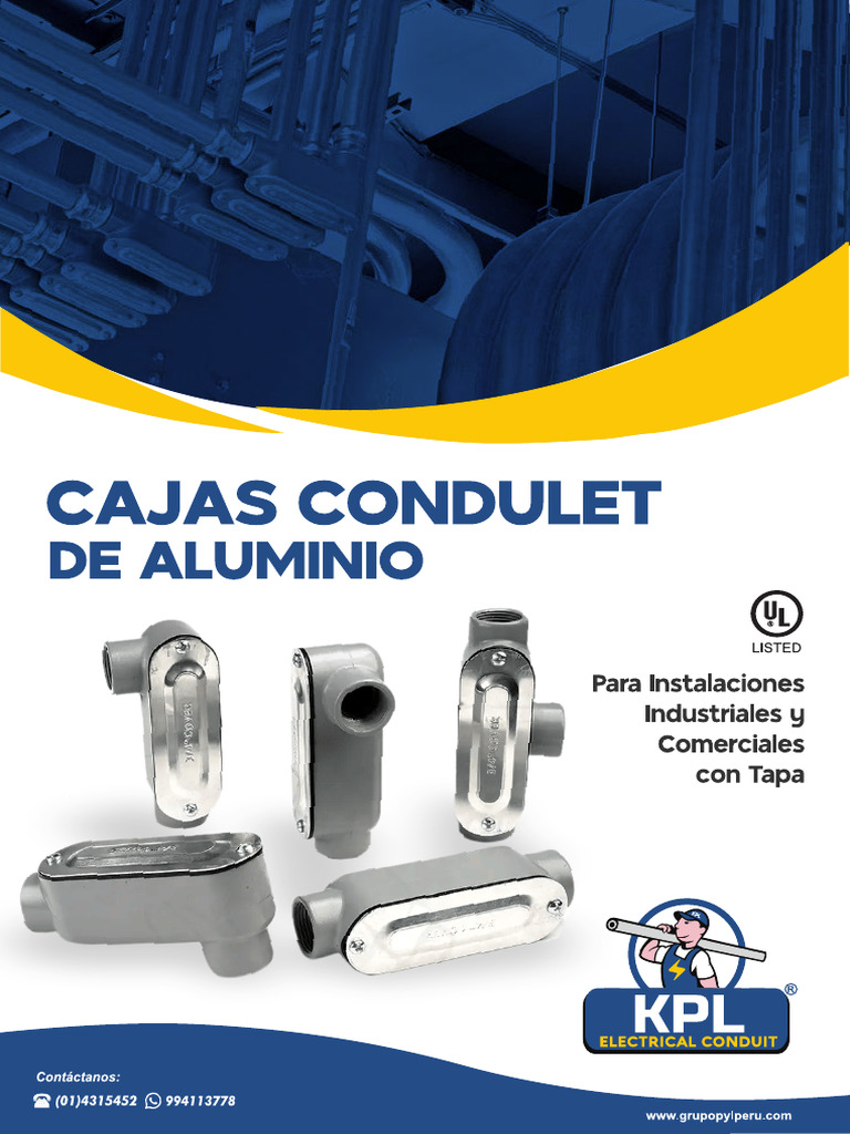 Catalogo Cajas Condulet Aluminio | PDF