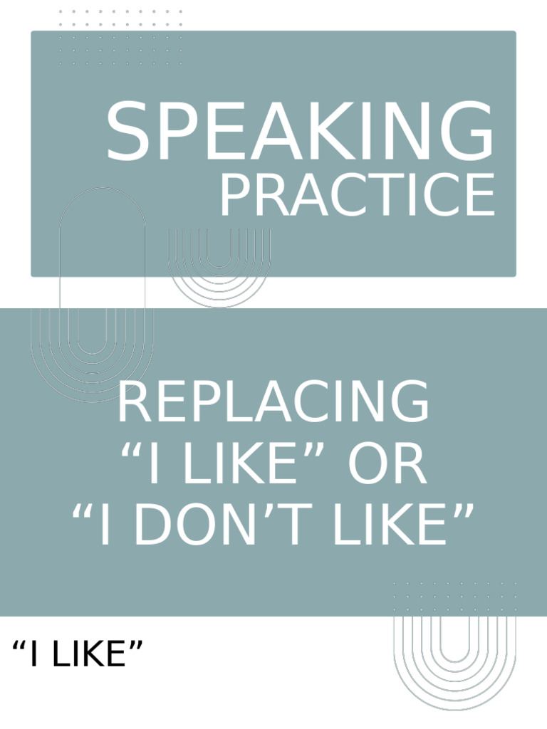 Speaking Tips and Drills-Part 1 and 2 | PDF | Meal | Traffic Congestion