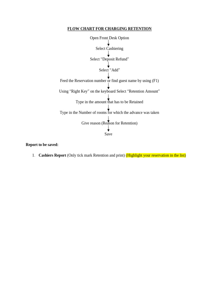 Charging Retention Flow Chart Guide | PDF