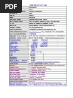 Ship's Particulars | PDF