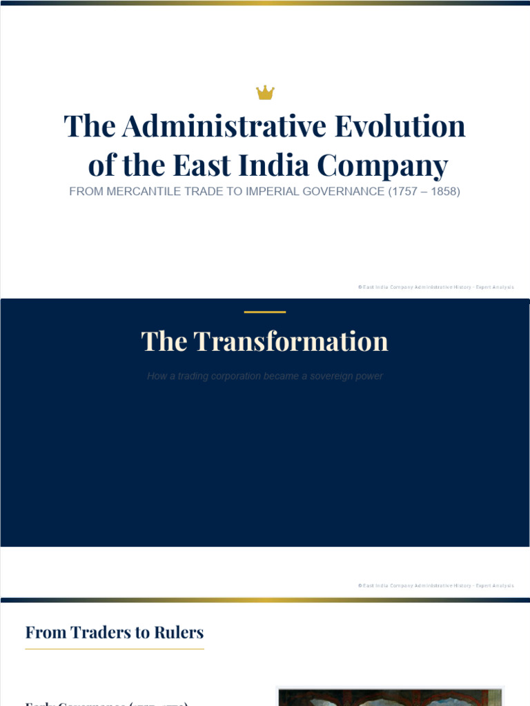 The Administrative Evolution of The East India Company | PDF | East ...